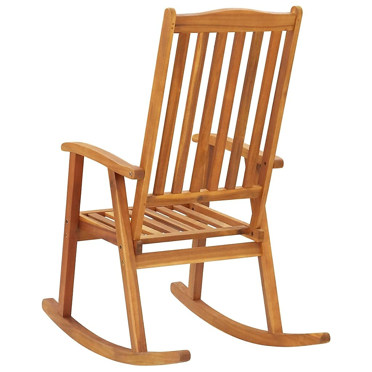 WEHUOSIF Rocking Chair,TV Chair,Coffee Chair,Retro Rocking Chair,Relaxing Rock,Porch Chair,Wooden Rocking Chair,Camping Rocker,Pool Rocker,for Garden, Lawn, Backyard,Indoors, Patio,Solid Acacia Wood
