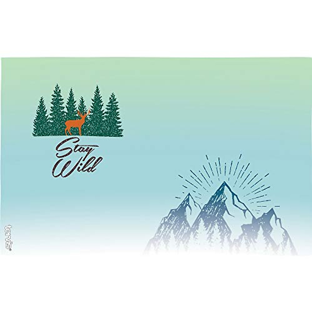 Tervis Made in USA Double Walled Stay Wild Insulated Tumbler Cup Keeps Drinks Cold & Hot, 16oz, Clear