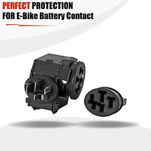 Besudo 2er Set Contact Protection Pin Cover for Bosch E-Bike Battery - Contact Protection Cover - Ebike Battery Cover - Ideal Cover Caps for Protection against Rain, Dust, Corrosion-019-2er Pack