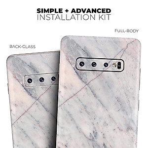DesignSkinz Slate Marble Surface V12 Protective Vinyl Decal Wrap Skin Cover Compatible with The Samsung Galaxy S20 (Screen Trim & Back Glass Skin)