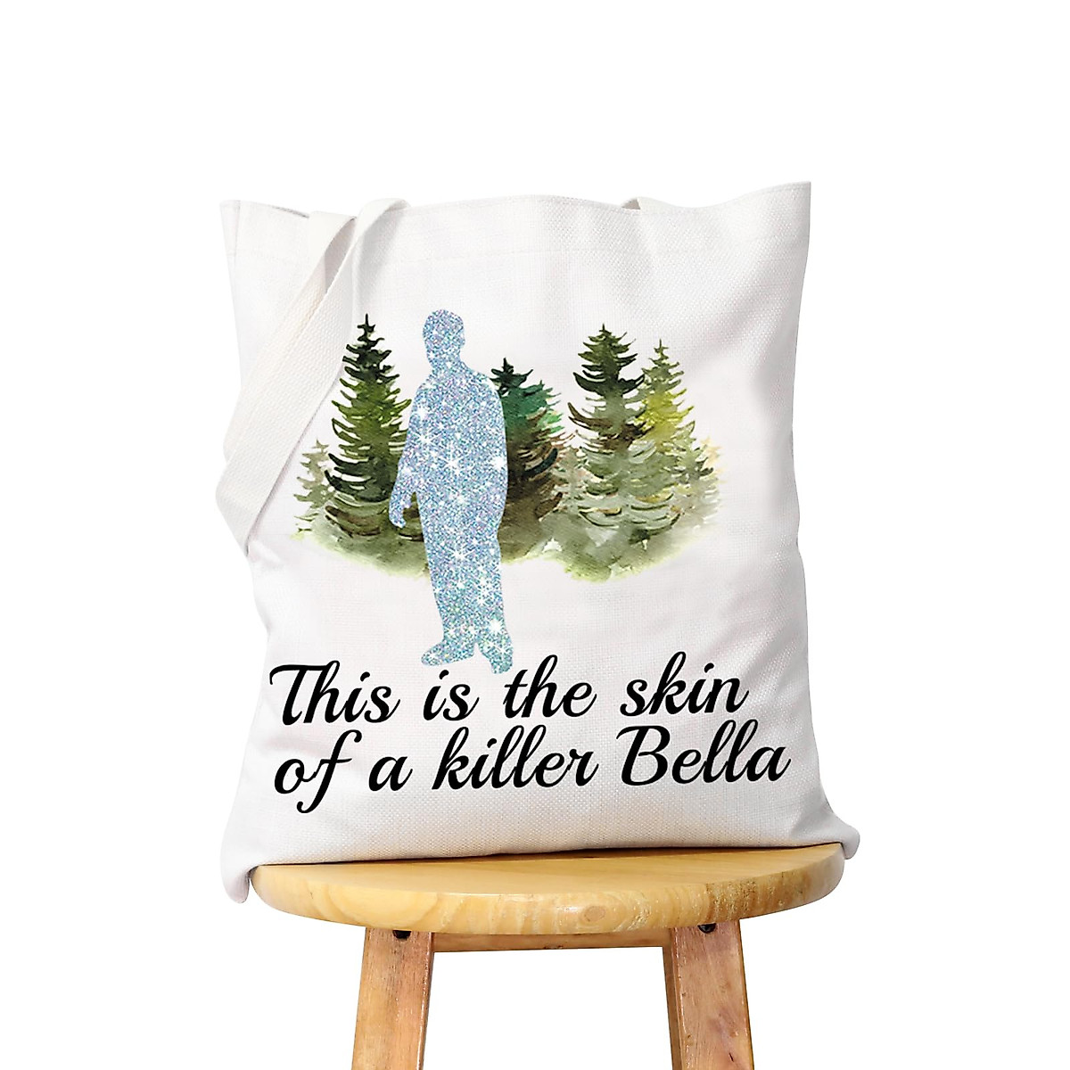 WCGXKO Movie Show Inspired Gift This Is The Skin Of A Killer Bella Zipper Pouch Makeup Bag for Fans (This is the skin tote)