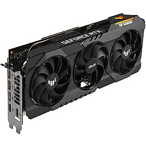 ASUS TUF Gaming NVIDIA GeForce RTX 3080 OC Edition Graphics Card, 10GB GDDR6X, PCIe 4.0, HDMI 2.1, DisplayPort 1.4a, Dual Ball Fan Bearings, GPU Tweak II w/ Mytrix HDMI Cable