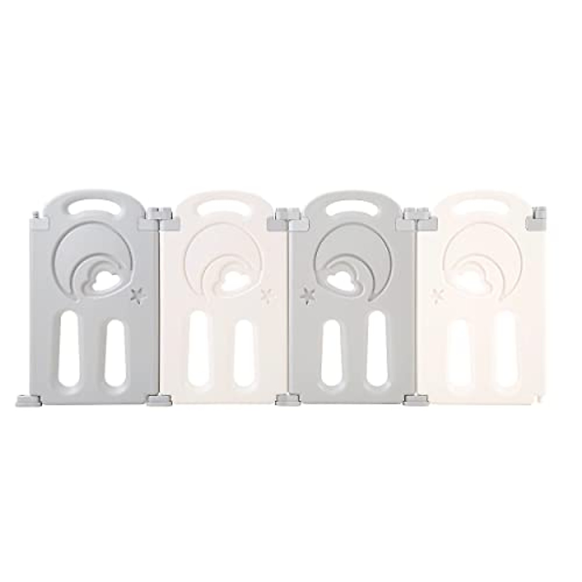 Cloud Castle Foldable Playpen 4-Panel Extension by Fortella (Gray)