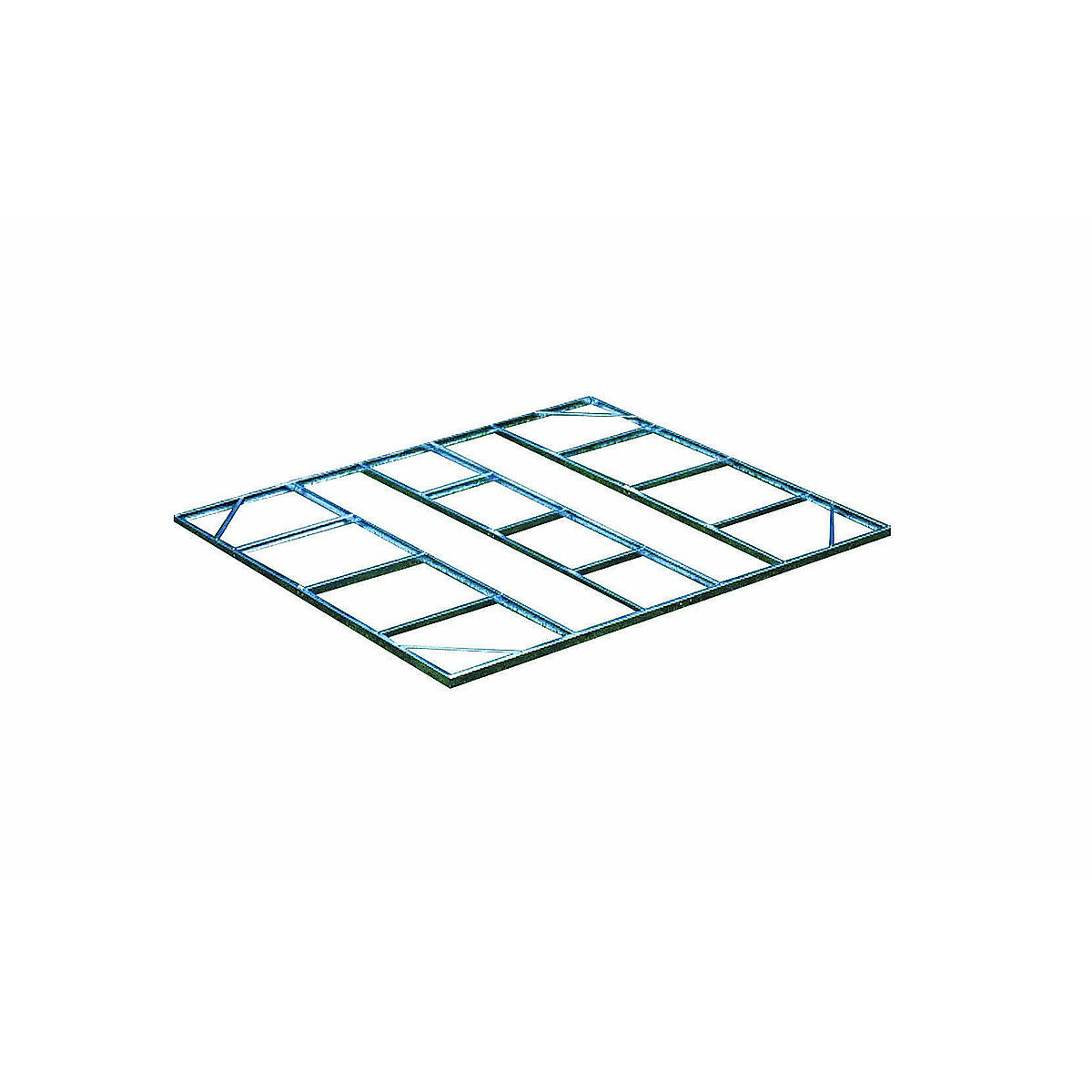 Arrow Shed FDN477 4X7 & 6X5 Floor Base kit, 56"X73", Silver