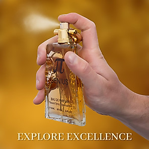 Genius for Men Eau De Parfum - High-End Fragrance with a Combination of Mandarin, Rosemary, Galbanum & Pine Needle - Fragrance That Will Get You Noticed - 100ml Bottle with 100% recycled box