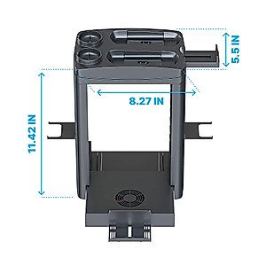 Skywin- Charging Station Compatible with PS4 VR Headset, PSVR Charging Station Stand with Game Disc Rack, Headset and Console Stand, Cooling Fan, Controller Charger and USB Hub - Multipurpose VR Stand
