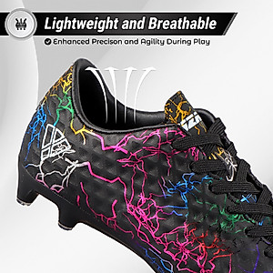 Vizari Zodiac Firm Ground Soccer Cleats for Boys and Girls | Lightweight & Durable Football Shoes with Molded TPU Outsole | Youth Cleats with Secure Lace-Up Closure for Maximum Traction & Performance
