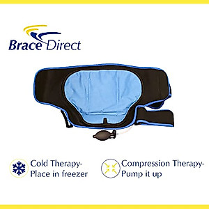 Brace Direct Cryotherapy with Adjustable Compression Air Pump Shoulder Wrap with Ice Pack for Shoulder Pain Relief, Injuries, Surgery and Arthritis and Faster Recovery