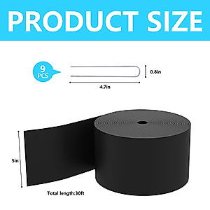 Watayo 30 FT Grass Barrier Landscape Edging Coil -5 inch Depth Terrace Board Edging -Flexible Garden Bed Edging -Weed Barrier Edging for Garden Lawn Area Backyard Driveway Path Sidewalk