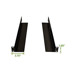NavePoint Adjustable Rack Mount Server Shelf Shelves Rail Rails 1U