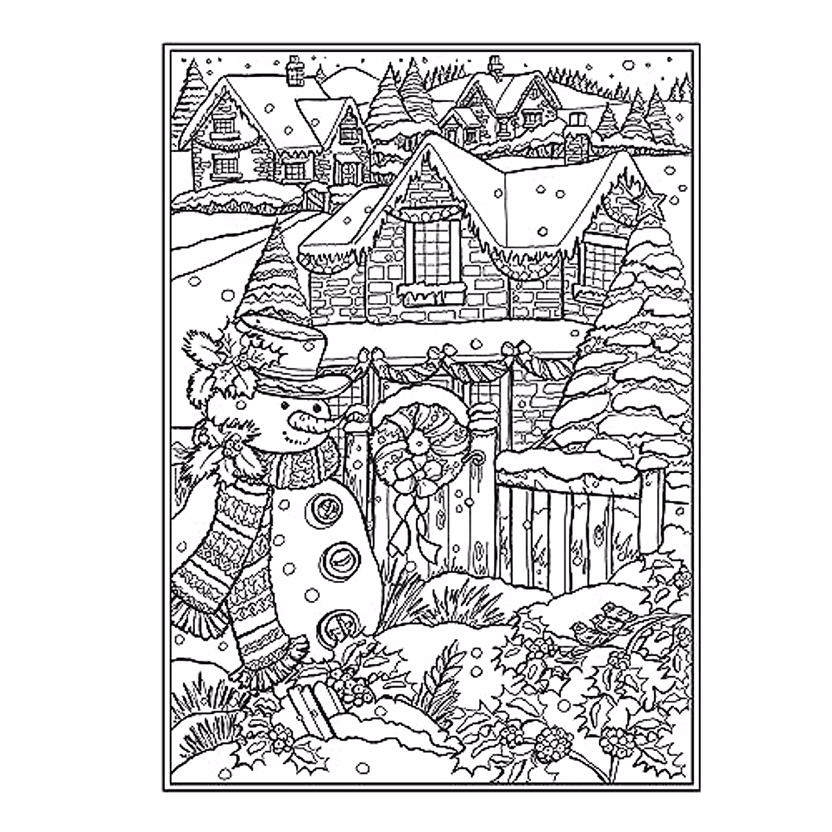 Creative Haven Country Christmas Coloring Book (Adult Coloring Books: Christmas)