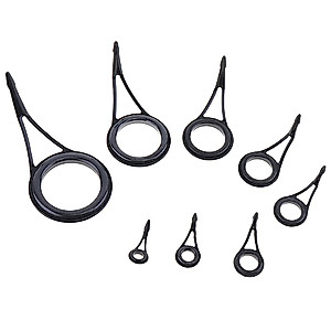 OriGlam Fishing Rod Guides Sets, Rod Repair Kit Rod Guide Tip Repair Kit, Rod Part Fishing, Spinning Rod Guides Tip Ceramic Guide, Fishing Rod Repair Kit