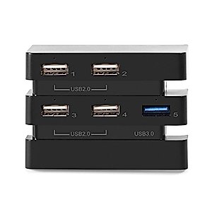 Portable USB Hub 2.0 & 3.0 Hub Controller Adapter for PS4 Pro Console