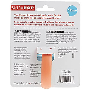 Skip Hop Plastic Baby Snack Container, Zoo Snack Cup, Dog