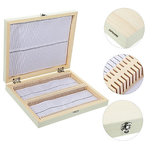 Box Wooden Frame Specimen Box Wooden Wood Microscope Slide Wooden Holder Slide Storage Wooden Holder Microscope Slide Storage Holder Glass Slide slideshow Metal Wood