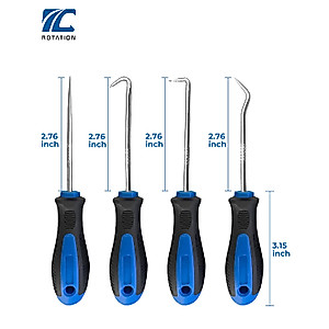 ROTATION Precision Hook and Pick Set for Automotive | 4-Piece Hand Tools