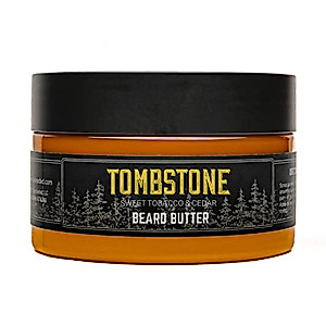 Live Bearded: Beard Butter - Tombstone - Leave in Conditioner for Beards - 3 oz. - Moisturize, Style, Condition - All-Natural Ingredients with Shea Butter - Light to Medium Hold - Made in the USA