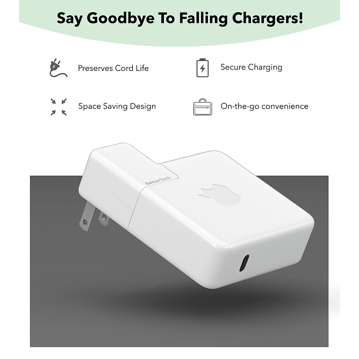 Apple Compatible Adapter - Side-Facing, USB-C, MagSafe, MagSafe 2 - Efficient Charging for MacBook Pro, Air
