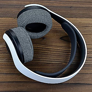 PS5 Ear Cushion - defean Replacement Ear Pads Cover Compatible with Sony ps5 Wireless Headphone, Pulse 3D Wireless Headset, Softer Foam, High-Density Noise Cancelling Foam (Gray Flannel)