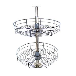 Dowell 4001 360D 30in H Wall Corner Lazy Susan ,Double Rack