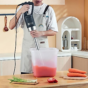 VEVOR Commercial Immersion Blender, 750W 20" Heavy Duty Hand Mixer, Variable Speed Kitchen Stick Mixer with 304 Stainless Steel Blade, Multi-Purpose Portable Mixer for Soup, Smoothie, Puree, Baby Food