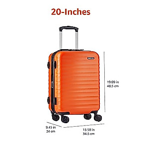 Amazon Basics 21-Inch Hardside Spinner, Orange