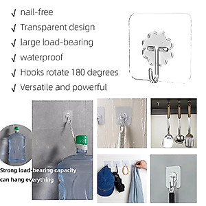 Practical Goodies 99 pcs,Easy to Have a Tidy Home,Nail-Free/Waterproof/Home Organization Command Hooks Sets,Picture Hanger/Wire&Cable Organizer etc.,