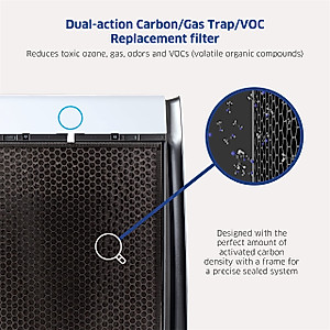 AIRDOCTOR AD3000 4-in-1 Air Purifier and AIRDOCTOR Genuine Replacement Carbon Gas Trap VOC Filter with Pre-Filter Bundle
