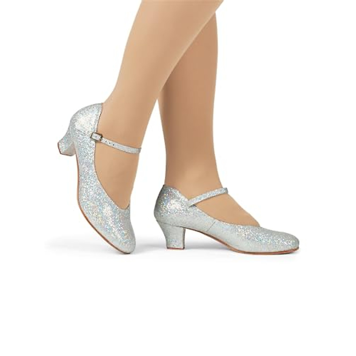 Theatricals Womens Starlite 1.5" Glitter Character Shoes Gold 07.5M T3115