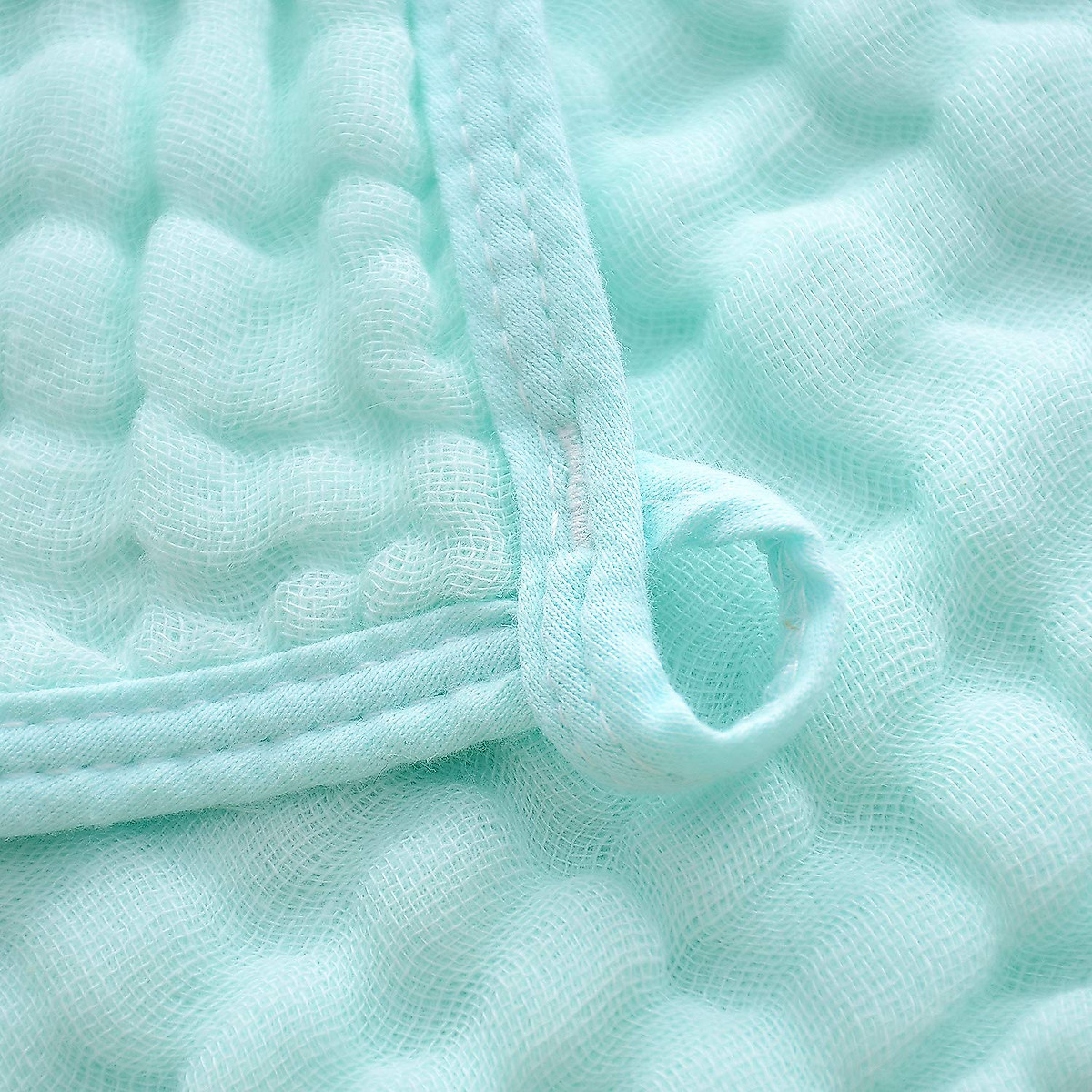 Muslin Burp Cloths - Baby Burp Cloth Sets for Unisex. 5 Pack Large Perfect for Newborn Baby Burping Cloths/Burp Bibs. Baby Burping Rags for Boys and Girls (Green)