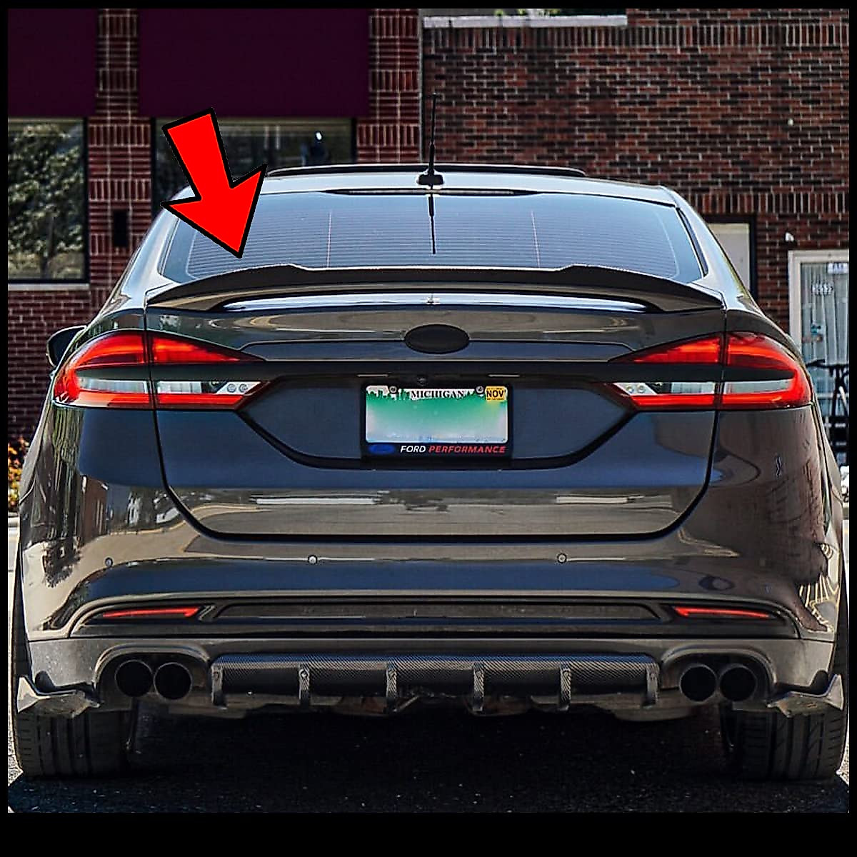 Spoiler King Trunk Spoiler (284FC) Compatible with Ford Fusion 2013-on