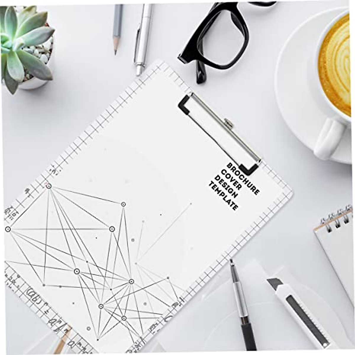 Tofficu Plastic Folders 2pcs Transparent Board Clip Memo Clipboards Sketch Clipboard Plastic Paper Clips Pocket Folders Plastic Office Folders Office Supplies Exam Paper Clips A4 Thin