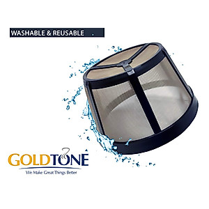 GOLDTONE Reusable Coffee Filter fits BUNN Coffee Maker and Brewer. Replaces your BUNN Coffee Filter 10 Cup Basket and BUNN Permanent Coffee Filter