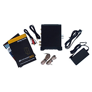 Audioengine N22 80W Mini Power Desktop Laptop Home Audio Amplifier - Analog Class AB Stereo Amplifier for Home Loudspeakers | Black