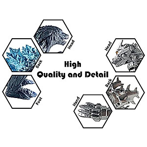 TwCare Set of 2 Mecha Godzilla Earth MechaGodzilla Kiryu Toys, Kaiju Universe Action Figures King of The Monsters Movable Joints Movie Series Soft Vinyl, Travel Bag