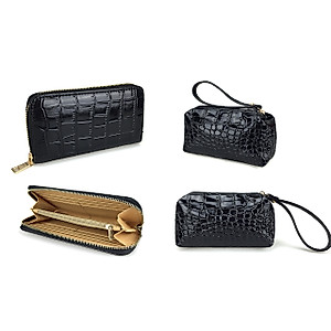 HOXIS Pack of 7 Bags Women Multi-purpose Classic Design Purse Leatherette Shoulder Handbag(Leopard Print)