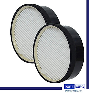 PUREBURG MD1-0039 Replacement True HEPA Filter Kit Compatible with Vornado MD1-0039 Fits Models CYLO50 CYLO51 QUBE50 Air Purifiers, H13 Activated Carbon,2-Pack