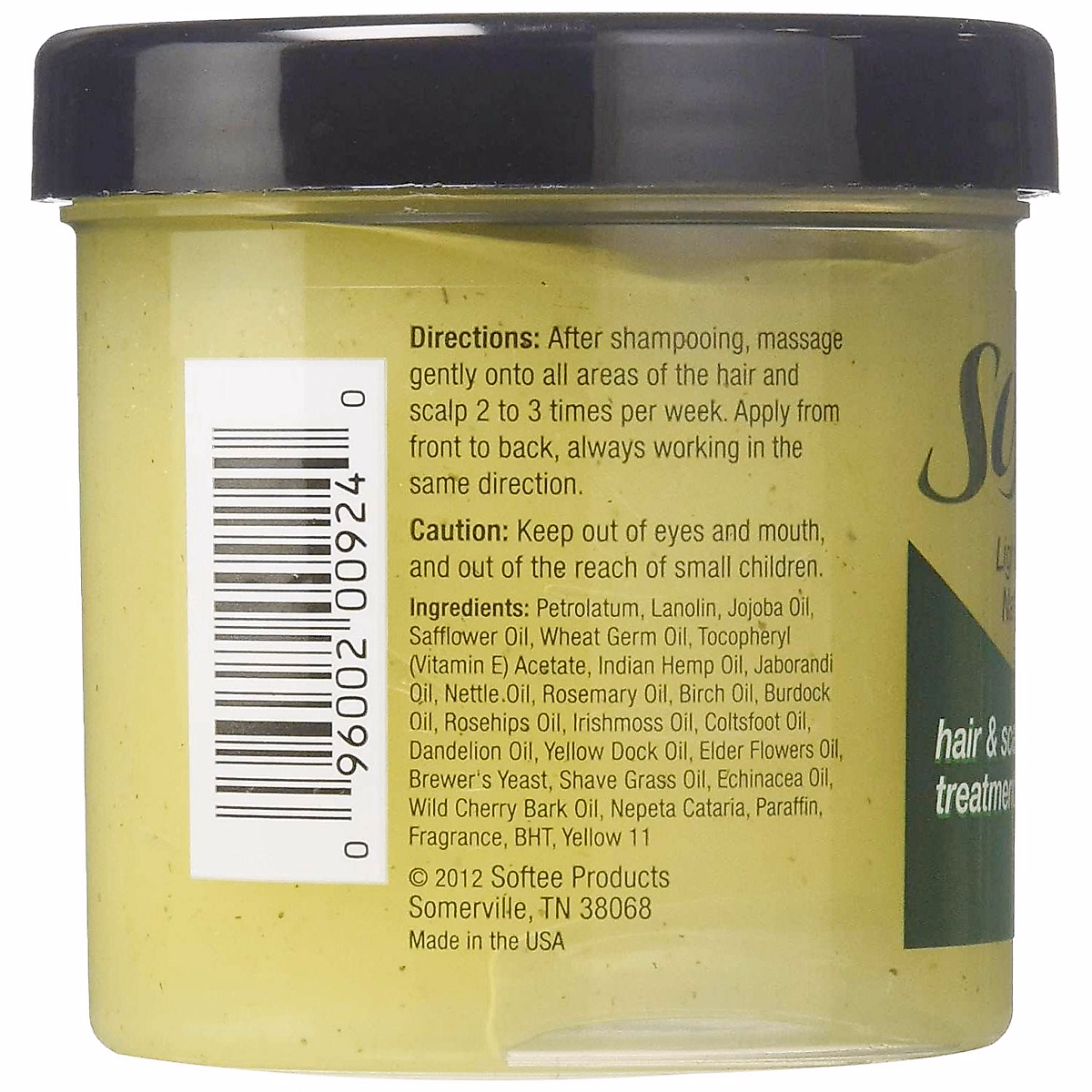Softee Light And Natural Indian Hemp Hair And Scalp Treatment 5 Oz,Pack of 12