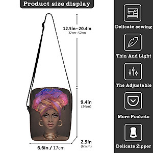 ALAZA Crossbody Phone Bag African American Woman(24) Small Messenger Shoulder Bag Cash Handbag Wallet Purse(228vb3b)