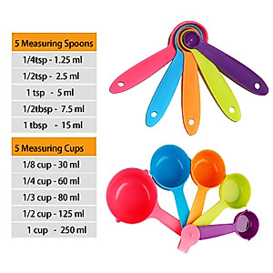 Silicone Spatulas Set, Rolling Pin, Cookie Cutters, Pastry Mat, Measuring Spoons and Cups, Dough Scraper, Cooking Baking Supplies for Teens Juniors Kids Adult Beginners(31-pieces)