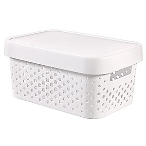 Curver Infinity Dots - White - 2 x 45 Litre and 2 x 11 Litre