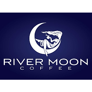 River Moon Coffee, Kona Coffee Whole Bean, Medium Roast, 2 lbs., Kona Waves Hawaiian Coffee Blend, Sustainably Farmed, 32 Ounces, 100% Arabica