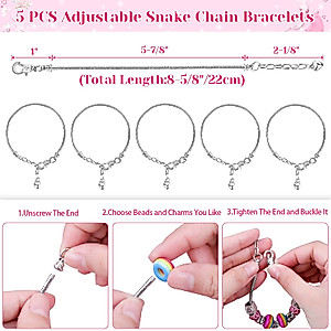 85 Pcs Charm Bracelet Making Kit, Acejoz DIY Charm Bracelets Beads for Girls, Adults and Beginner Jewelry Making Kit