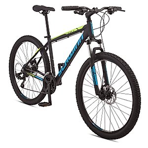 Schwinn Mesa 2 Adult Mountain Bike, 21 Speeds, 27.5-Inch Wheels, Small Aluminum Frame, Black
