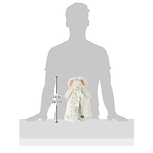 Bunnies By The Bay "Bun Bun Bunny" Buddy Blanket - 16" Stuffed Bunny and Baby Security Blanket - Super Soft Velour with Satin Lining