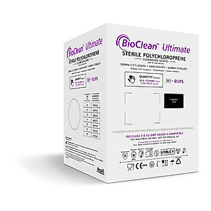 Ansell BUPS-85 BioClean Ultimate Sterile Polychloroprene Glove, 12" Length, Hand Specific, Natural, Size 8.5 (Pack of 200)