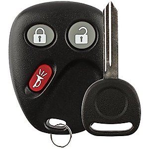 Discount Keyless Replacement Key Fob Car Remote and Uncut Ignition Key Compatible with LHJ011, B102