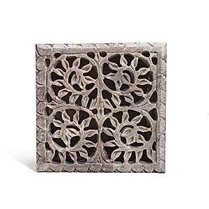 Hashcart Hand-Carved Jewelry Storage Box - Decorative Trinket Box - Birthday, Anniversary, Housewarming, Gifts for Women | Ring Box |