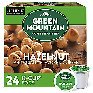 Green Mountain Coffee Roasters Hazelnut, Single-Serve Keurig K-Cup Pods, Flavored Light Roast Coffee, 24 Count