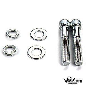 HongK- Smooth Black Straight 8" Rise 1" 25mm Mount Handlebar Risers Compatible With Harley Round Smooth Riser Caps